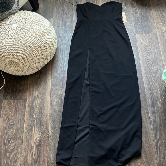 o.p.t | Dresses | One Pretty Time Black Strapless Dress | Poshmark